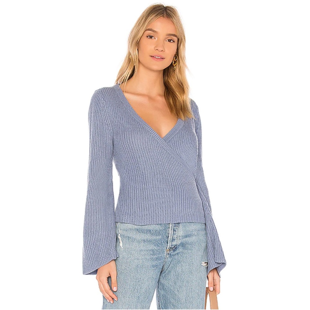 Revolve Wrap Sweater - Gem